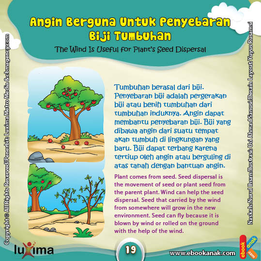 Bagaimana Cara Angin Menerbangkan Biji Tumbuhan? | Ebook Anak