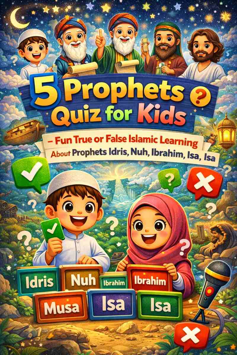 Interactive Islamic Quiz: Learn About Prophets Idris, Nuh, Ibrahim ...