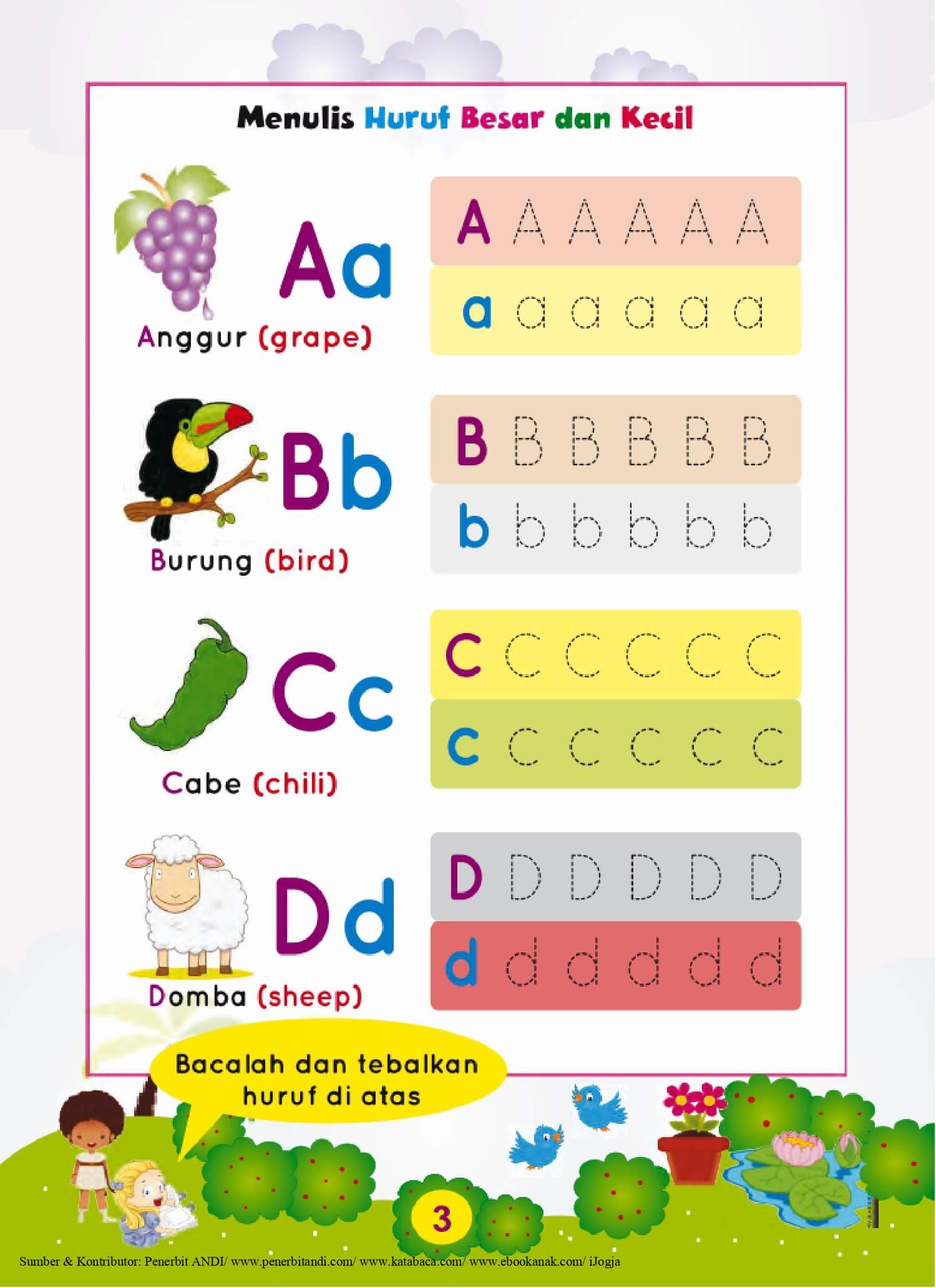 Ebook Super Calistung Mulai Usia TK, Menulis Huruf Besar dan Kecil (12 ...